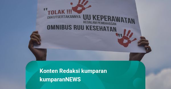 Foto Aksi Nakes Tolak Ruu Kesehatan Omnibus Law